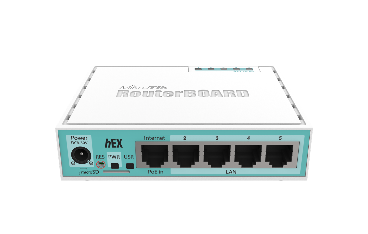 Mikrotik RB750Gr3 Routerboard hEX 5 puertos Gigabit - Tigre y Titán